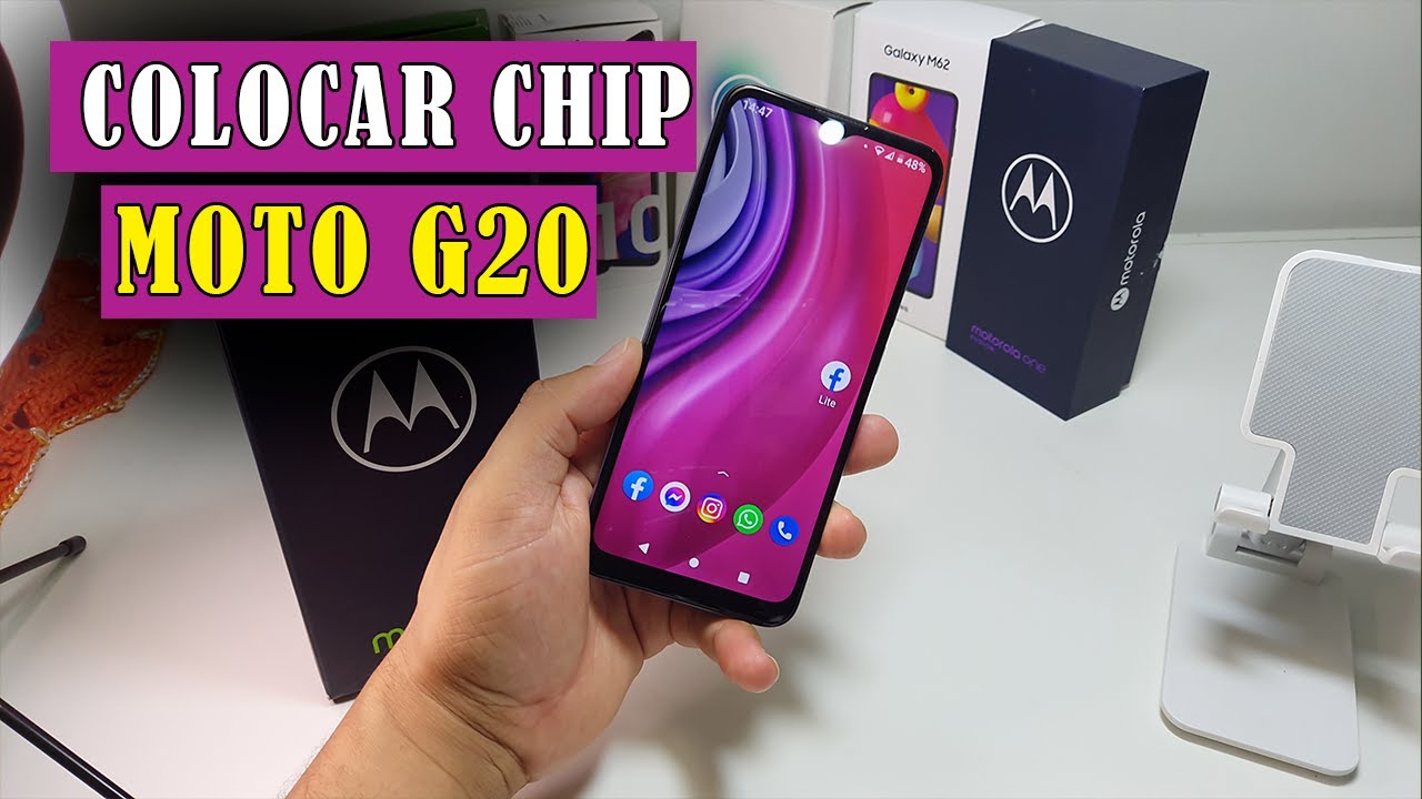 Moto G20 | Como Colocar chip no Moto G20 - YouTube