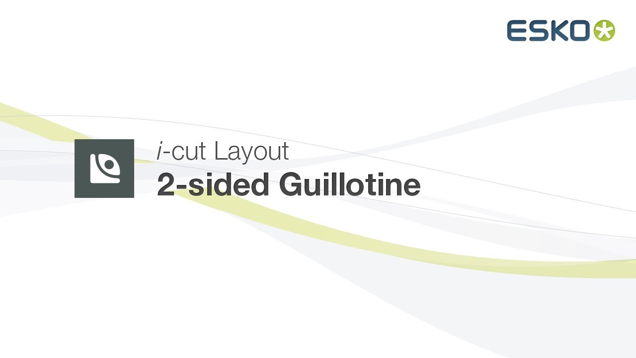 Introduction to the 2-sided guillotine in i-cut layout - YouTube