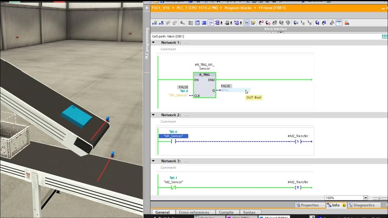 TIA Portal Comparison R_TRIG: Detect positive signal edge for parcel ...