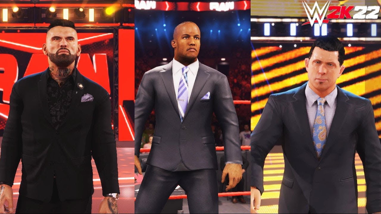 WWE 2K22 Michael Cole vs Byron Saxton vs Corey Graves (Unlocked ...