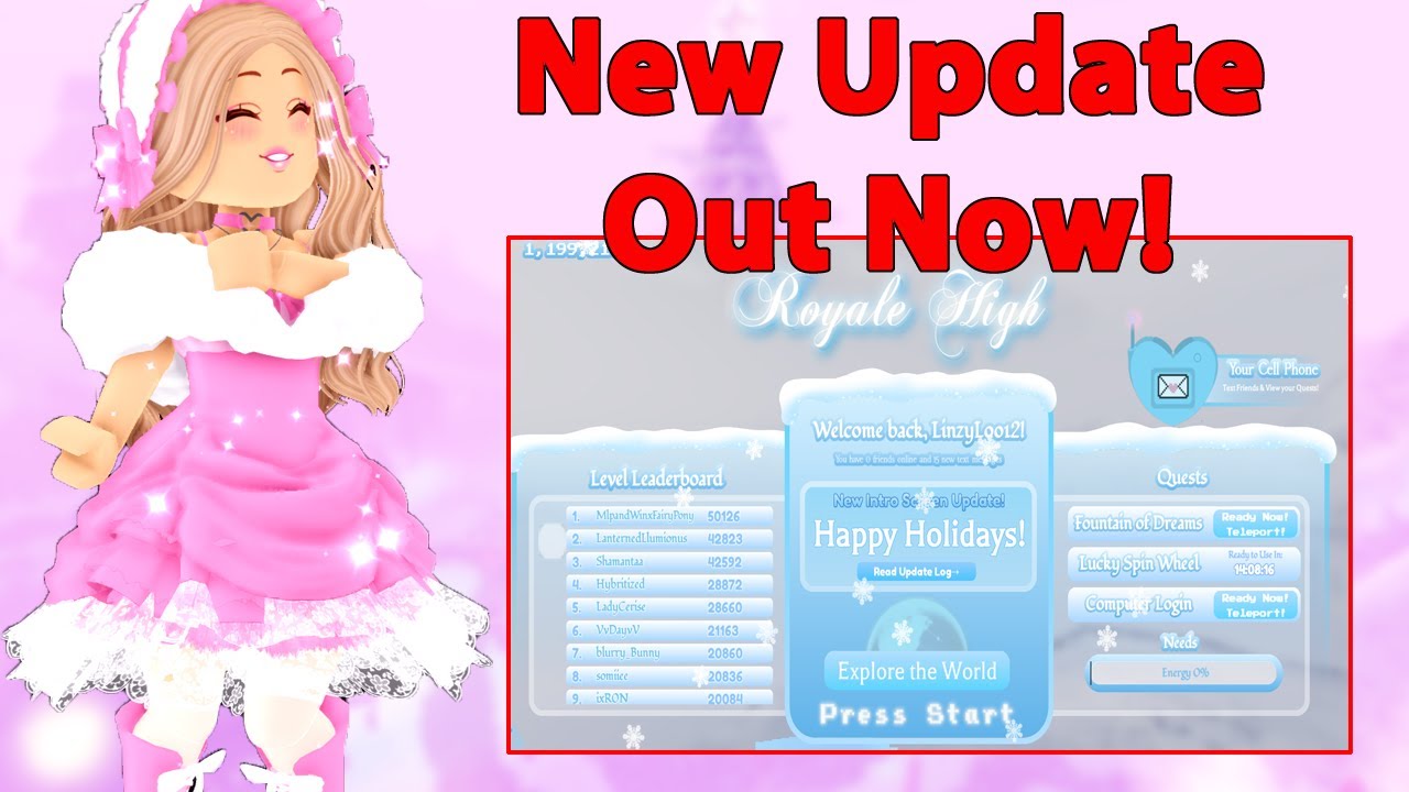 NEW Snowflake Mini Game Arrival Screen Update Out Now Royale High ...