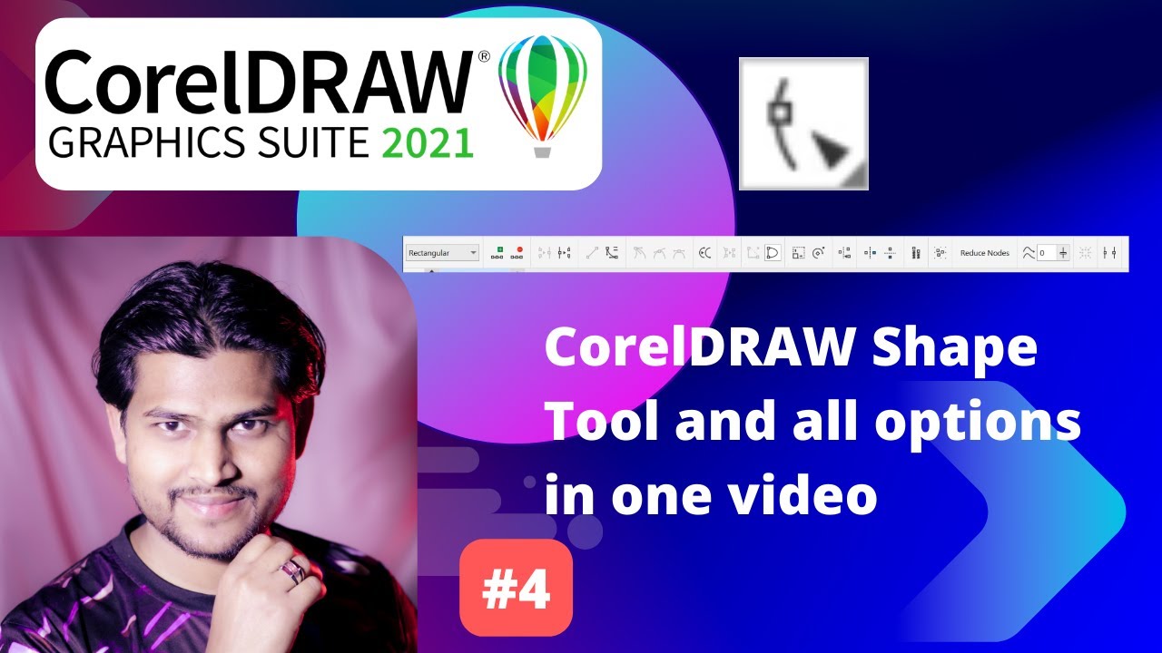 CorelDRAW Shape Tool and all options in one video Lesson-4 - YouTube