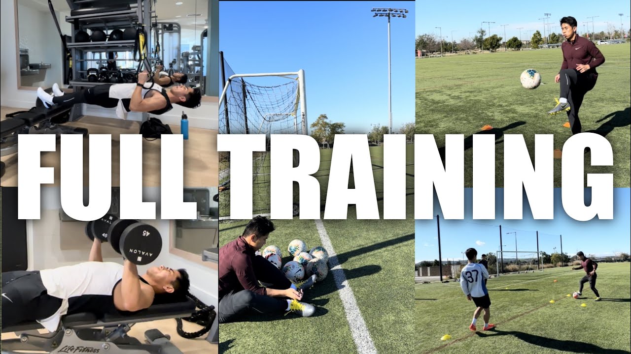 Pro Footballer’s Full Training | Gym Session + Small Group Training ...