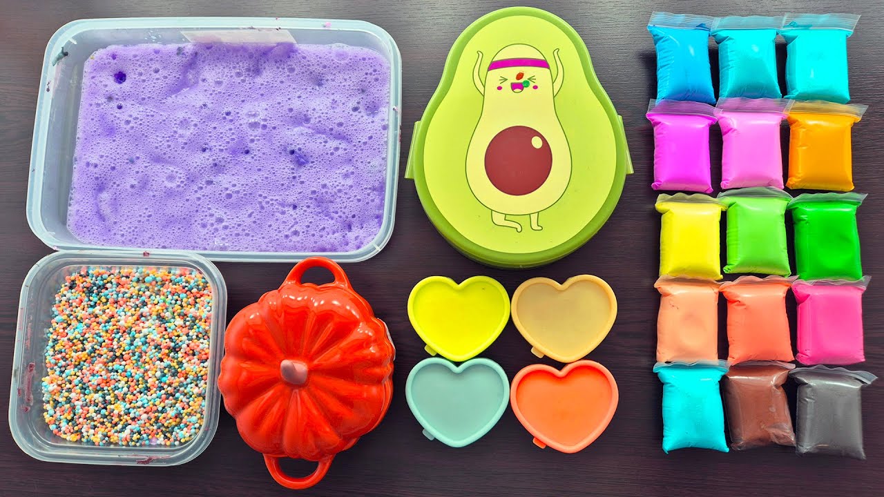 Slime Mixing Oddly Satisfying Slime Smoothie - Izabela Stress - YouTube