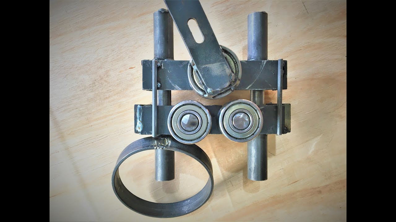 Make A Metal Bender Homemade Roller Bender diy - YouTube