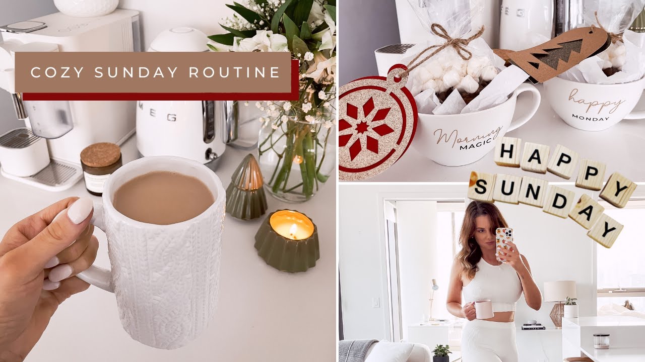 Sunday ROUTINE! Cozy chill weekend vibes & DIY gifts for Christmas ...
