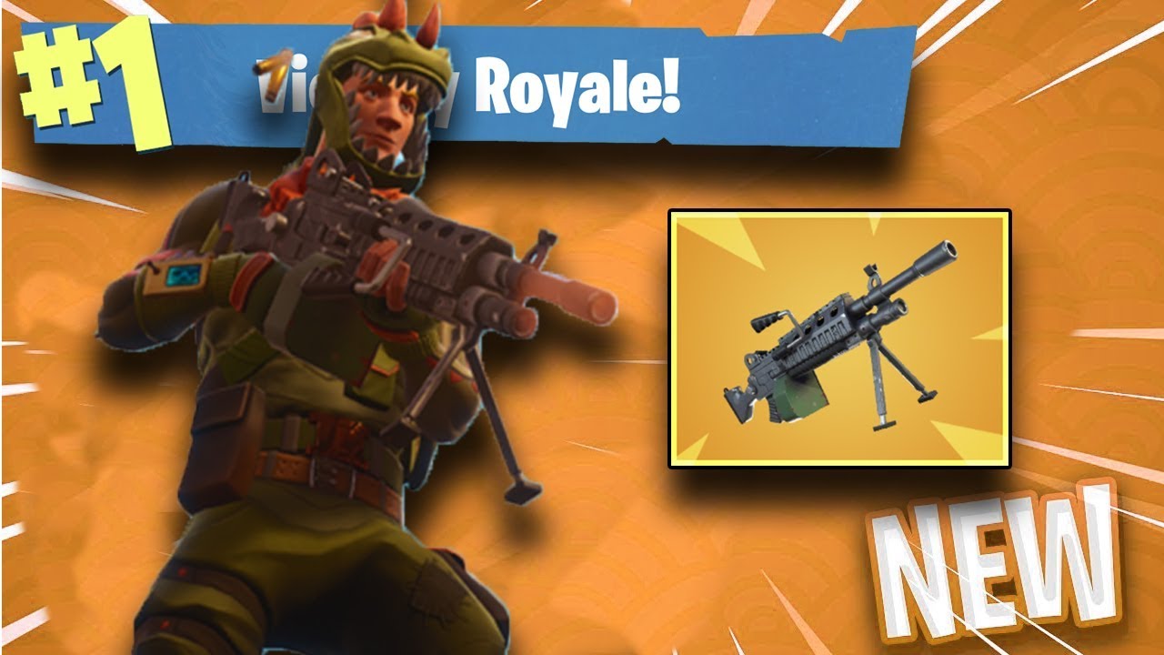 fortnite NEW LMG!! gameplay - YouTube