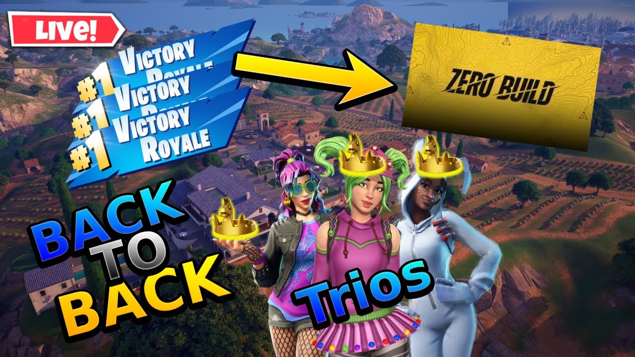 Back to Back wins (trio 3 wins) I Fortnite - YouTube