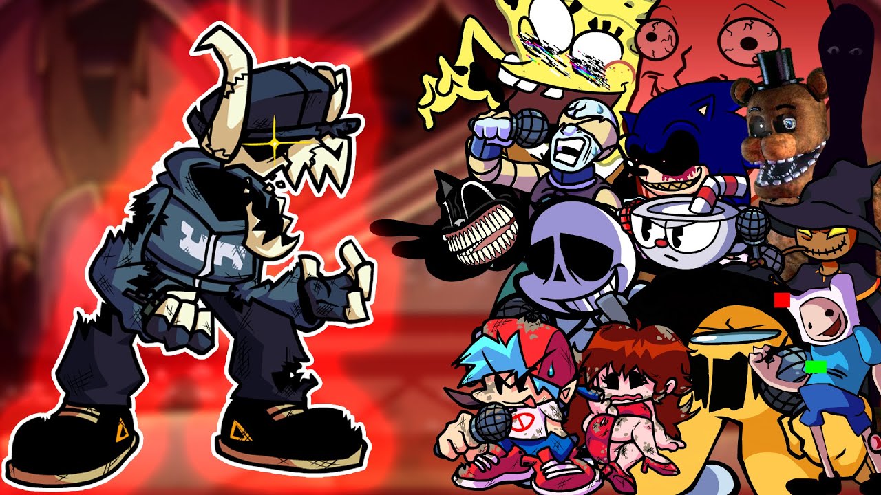 FNF Genocide(Vs Tabi Renew)But Different Characters Sing It🎵 Everyone V ...