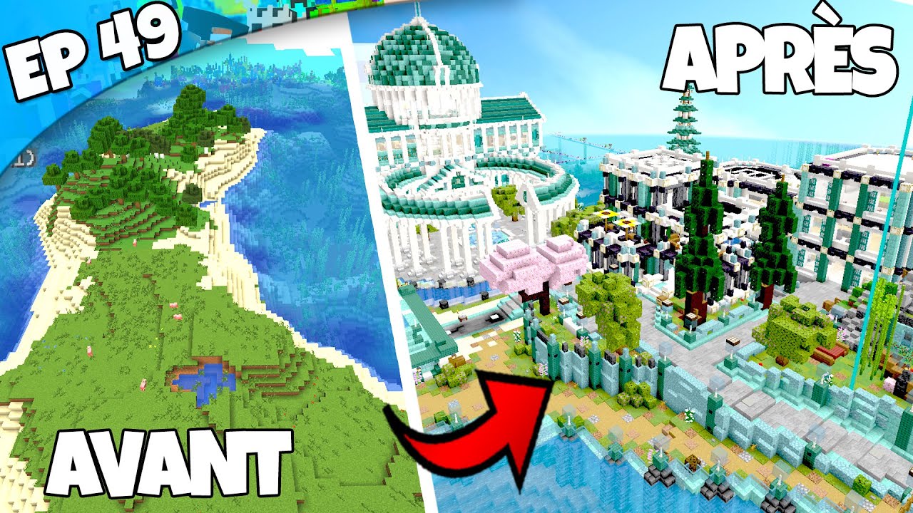 J'ai construit le SPAWN PARFAIT sur Minecraft | Minecraft 1.21 ...