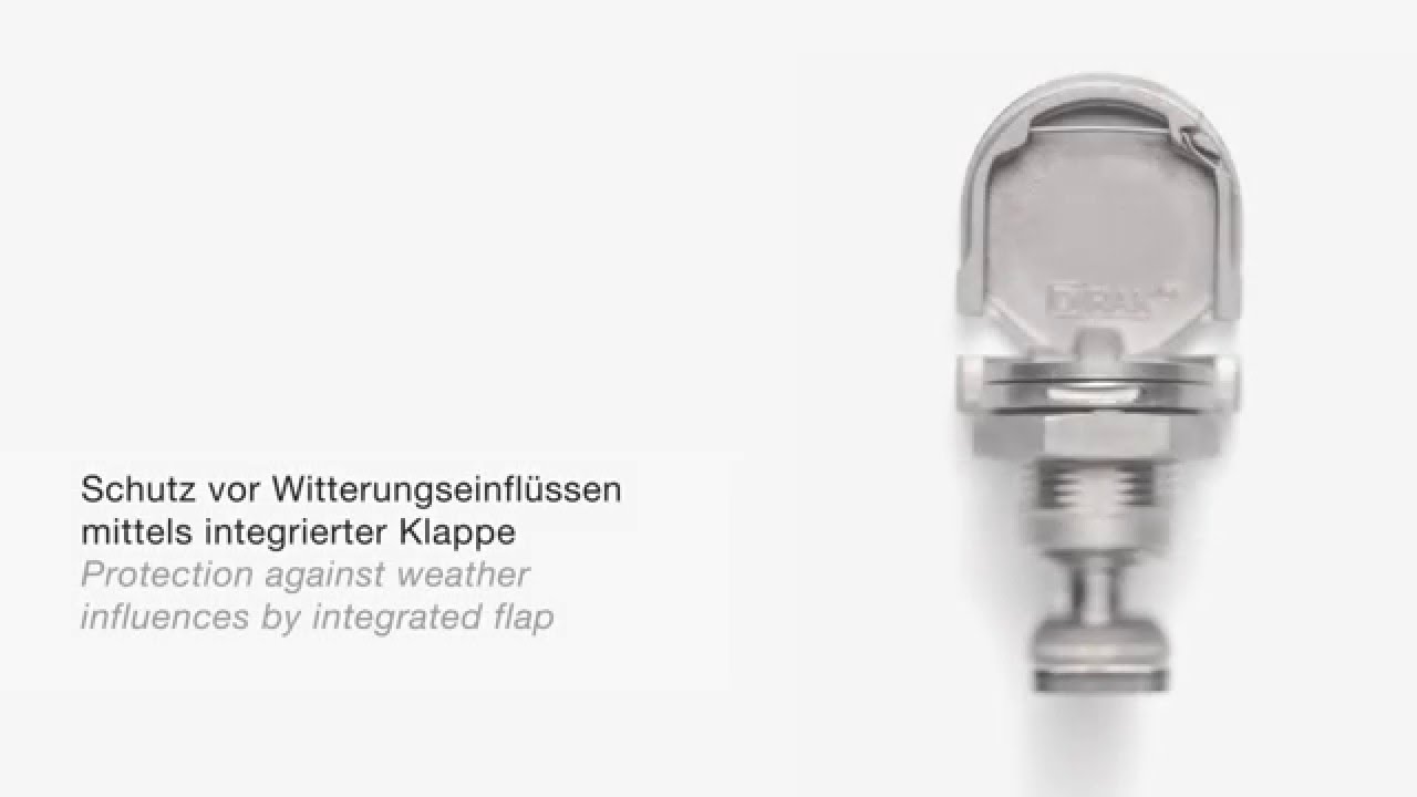 DIRAK Compression Latch with flap, stainless steel - YouTube