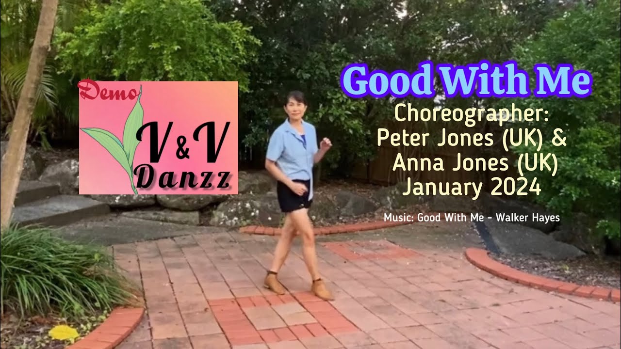 Good With Me - Line Dance (Choreo : Peter Jones & Anna Jones) - YouTube