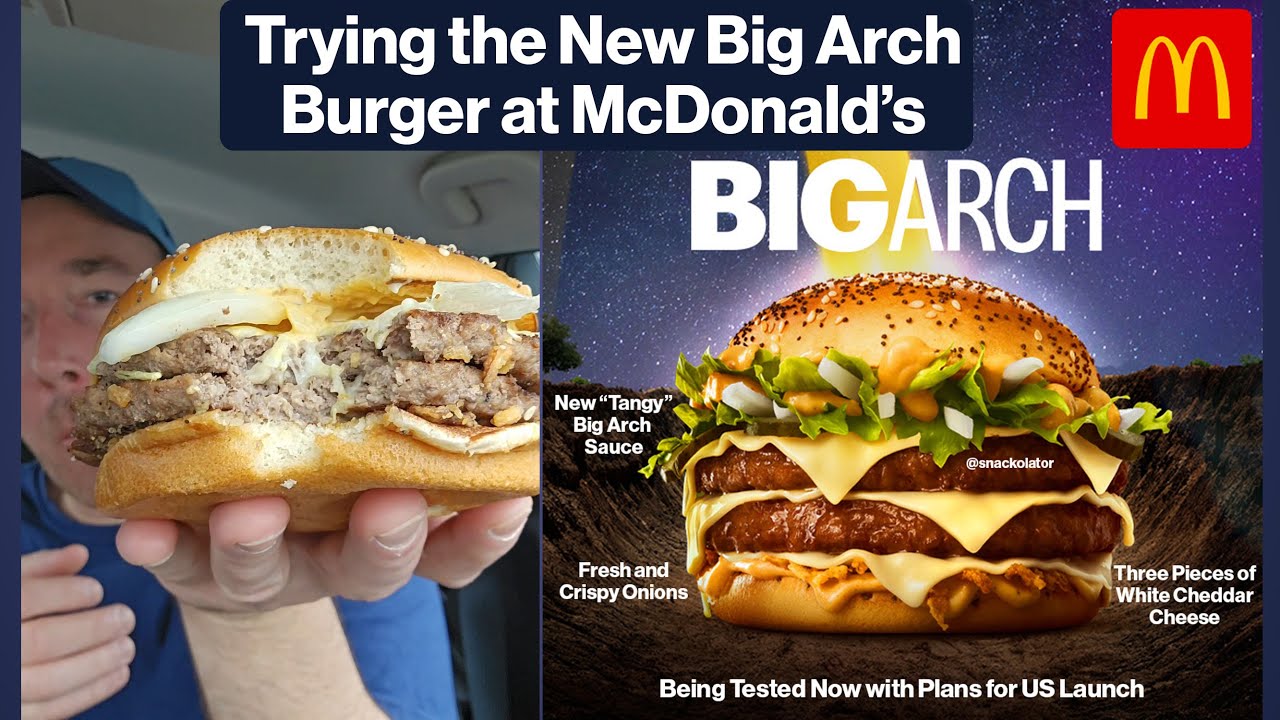 Trying the New Big Arch Burger from McDonald's -Is It the Next Big Mac ...