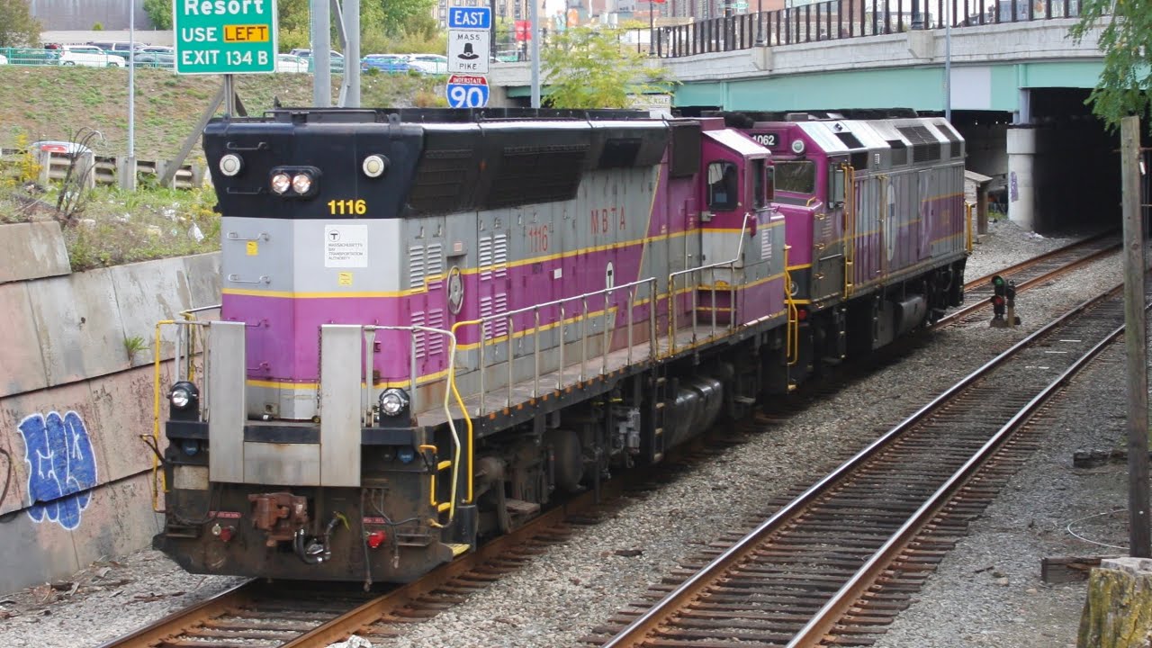 MBTA Readville switcher & 449 9/29/24 ft@trainsofcambridge - YouTube