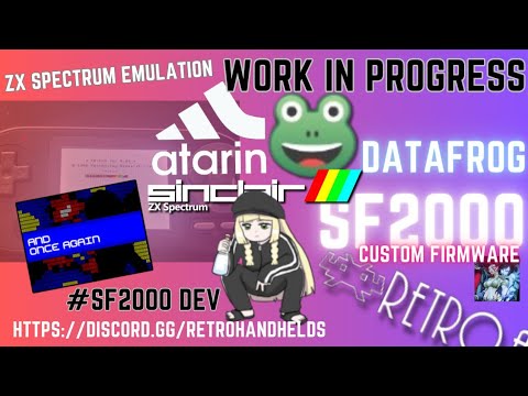 Data Frog SF2000 ZX Emulation atarin by Techno Lab RA CFW WIP #20 - YouTube
