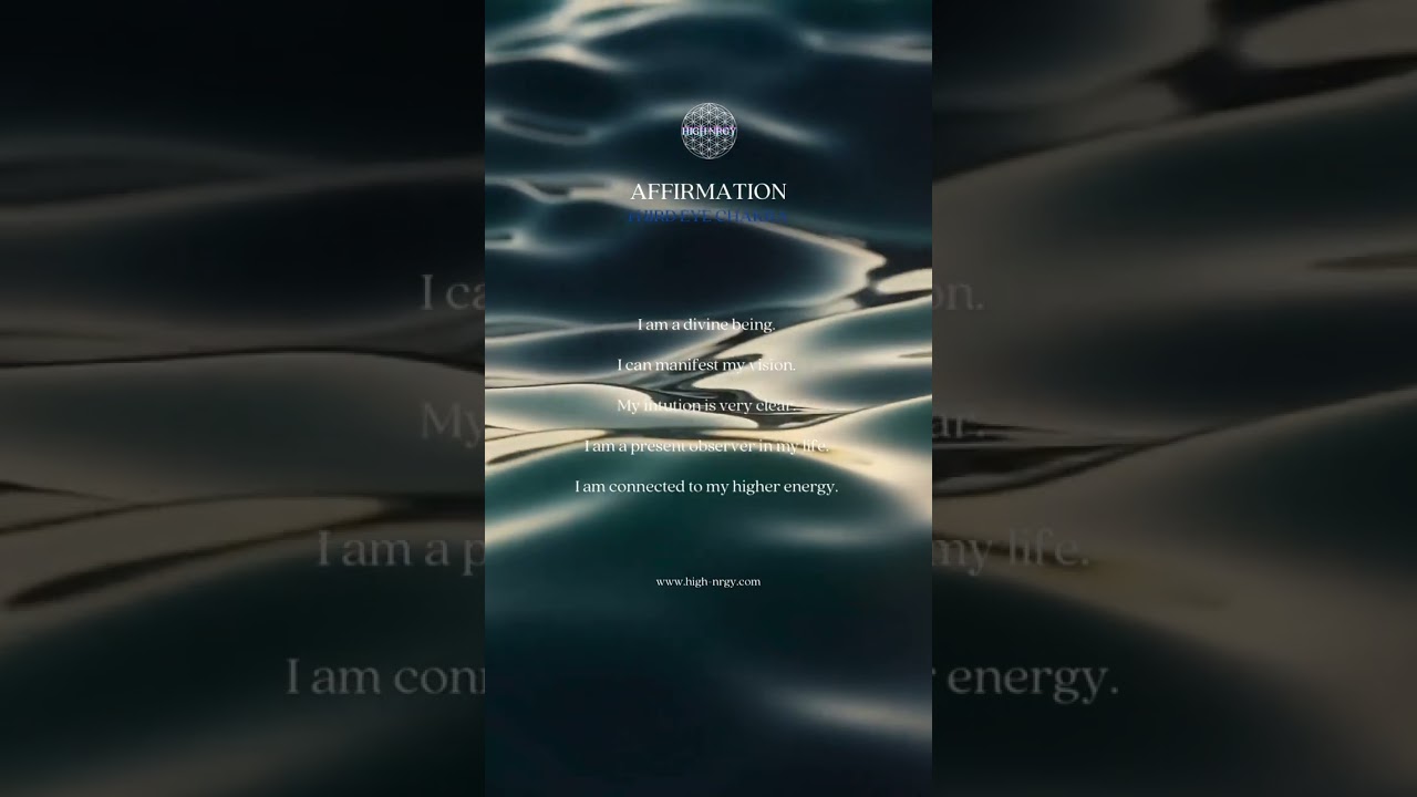 💙 I am a divine being 💙 •#highnrgy #love #energy #chakra #thirdeye # ...