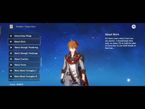 Genshin impact Childe (jp) voice lines - YouTube