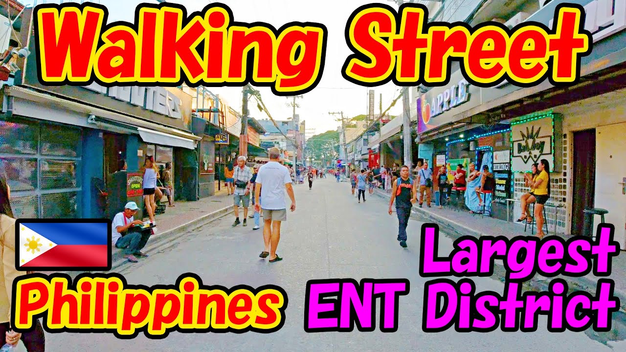Walk along the Walking Street of Angeles, the Largest Entertainment ...