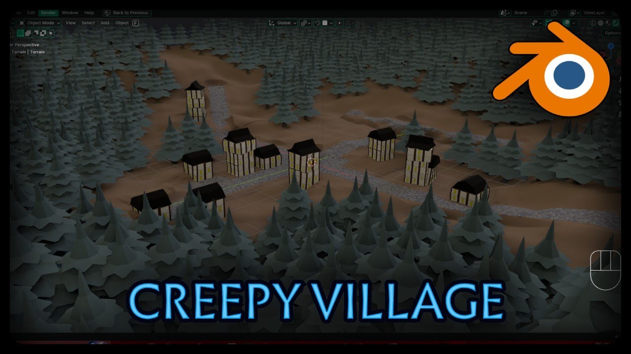 Creepy Village : Making Levels With Geometry Nodes - YouTube