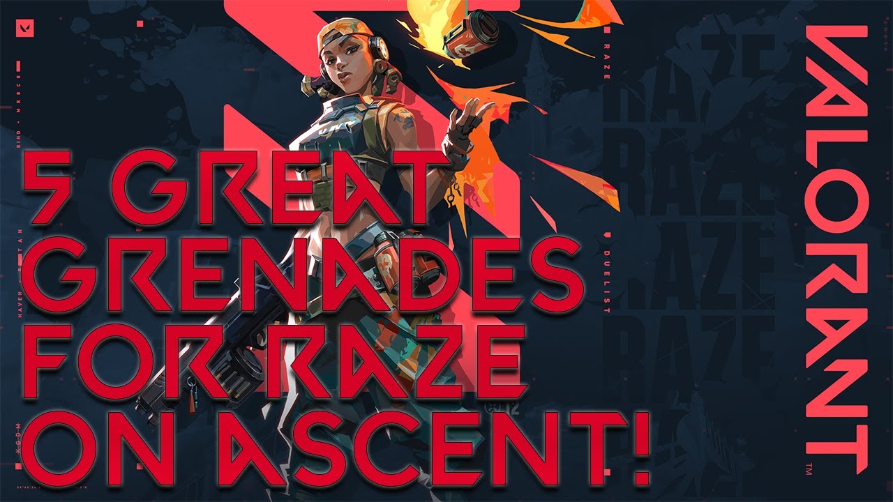 5 Great Spots for Raze grenades on Valorant's new map Ascent! - YouTube