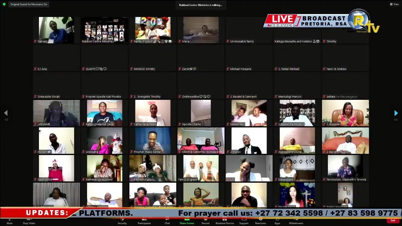 25 DECEMBER 2022 SUNDAY LIVE BROADCAST SERVICE WITH PROF. LESEGO DANIEL AND SONS PART 2 - YouTube