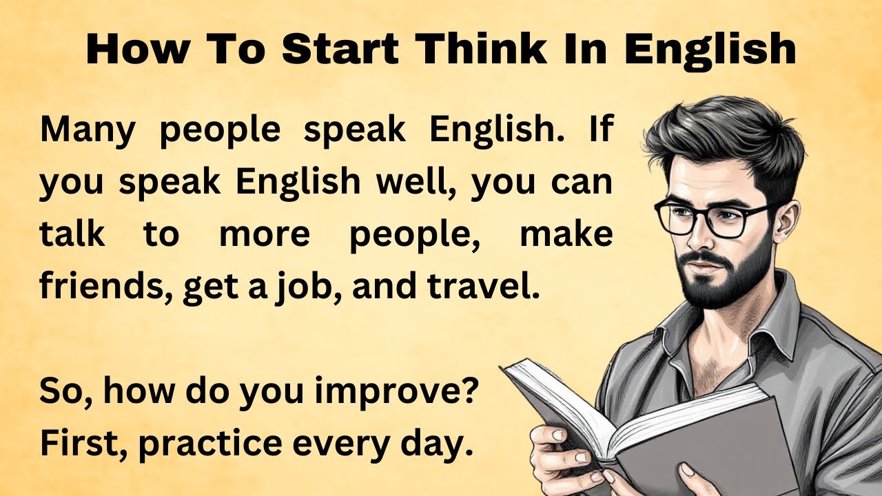 How Start Think In English || Graded Reader || Improve Your English ...