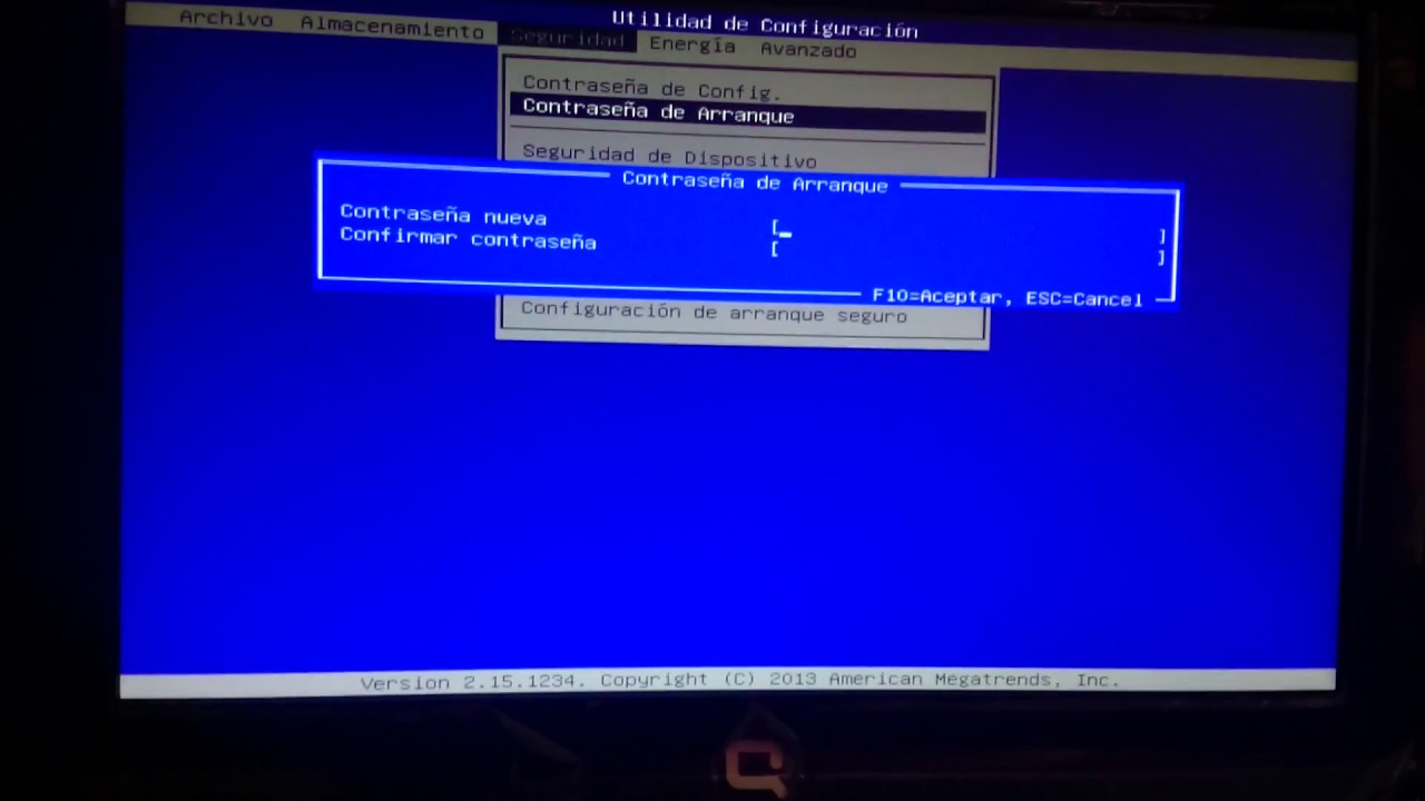 ingreso a la bios de un compaq 18 all-in-one -pc - YouTube