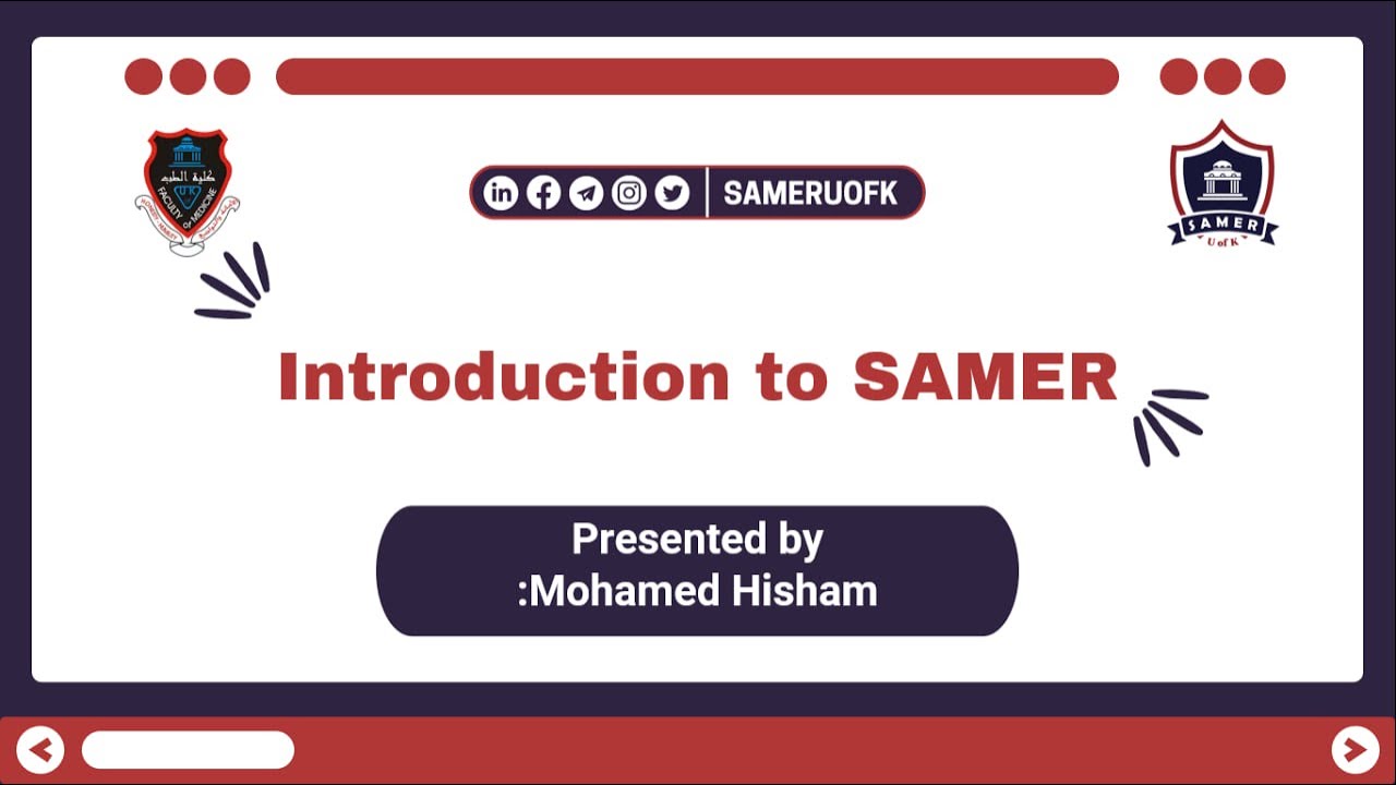 Introduction to SAMER - YouTube