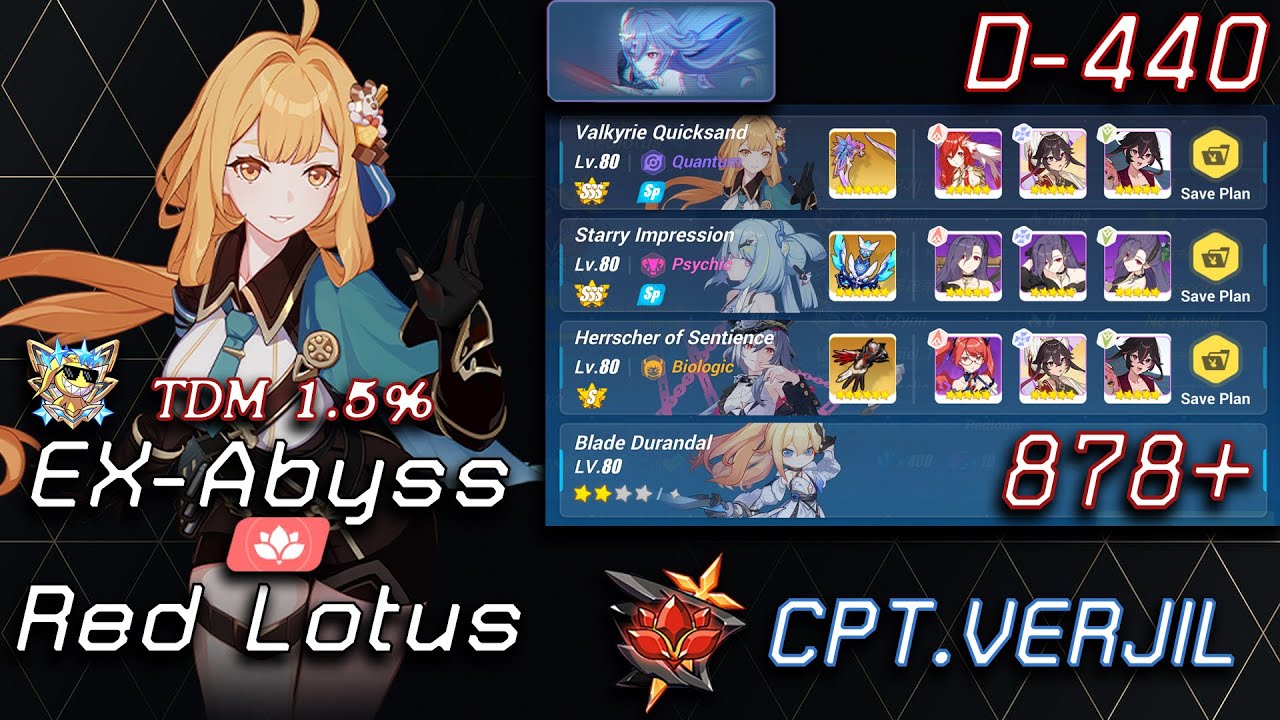 [Honkai Impact 3] EX Abyss Red Lotus - Yatta!!! (HoS) (878 Pts) D-440 ...
