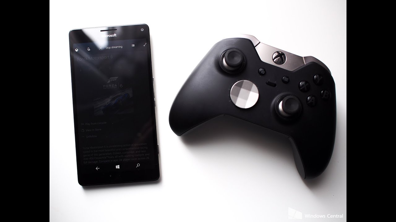 Stream Xbox One Games to Windows 10 Mobile Phones - YouTube