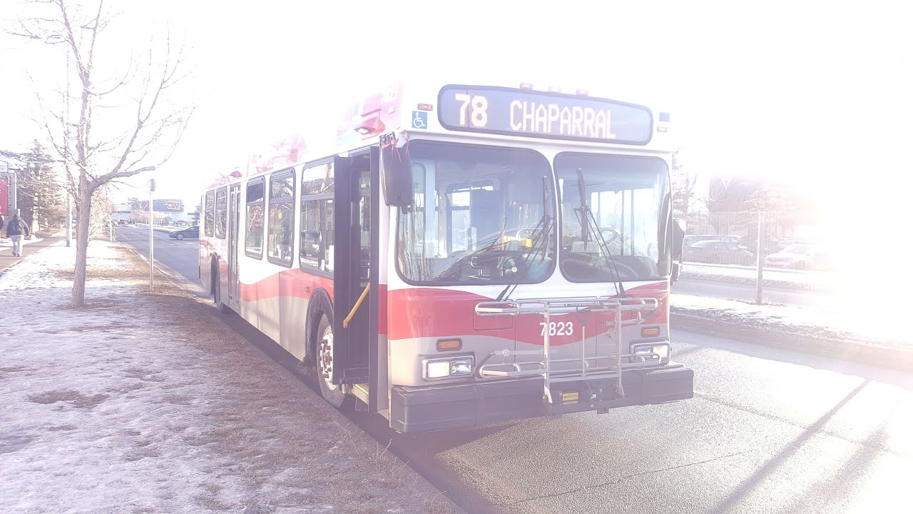 Calgary Transit 2003 New Flyer D40LF #7823 on Route 78 Sundance - YouTube