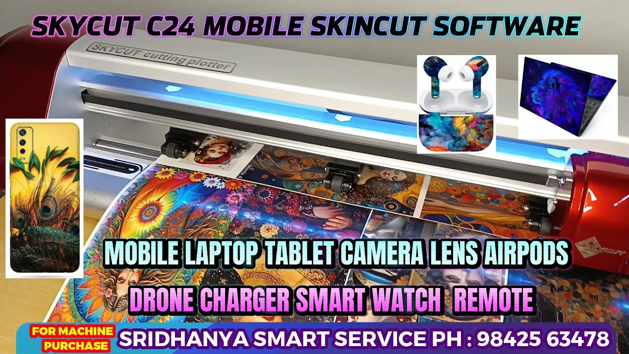 Sticker Cutting Plotter Machine Dealer | Mobile 📱 Skin cut Software ...