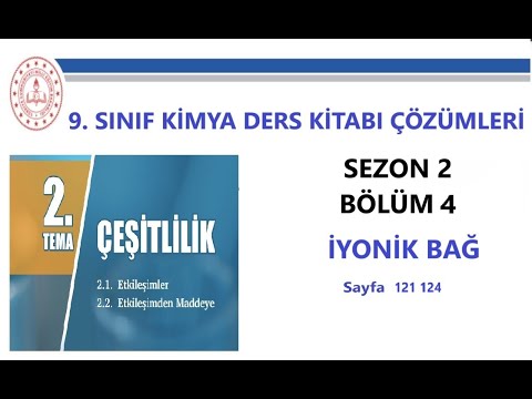 9. SINIF KİMYA DERS KİTABI ÇÖZÜMLERİ 2024 - 2025