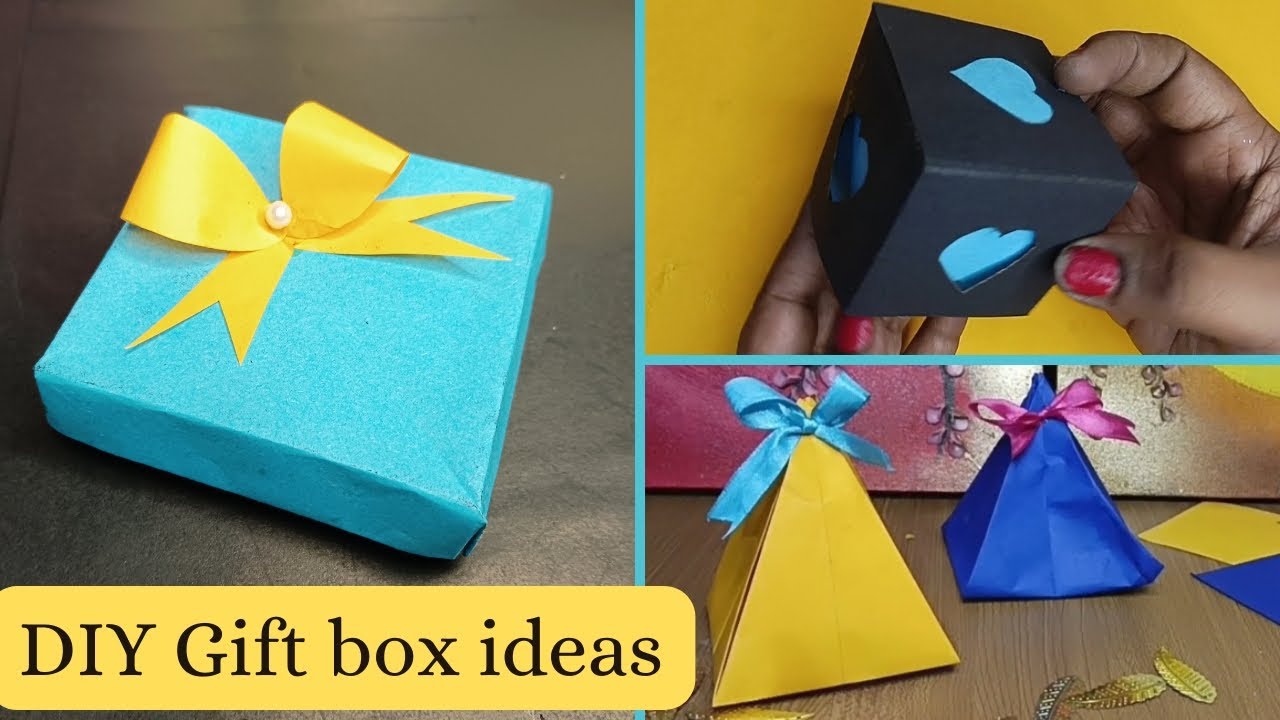 DIY gift box ideas l Gift ideas l Handmade gift box ideas l origami box ...