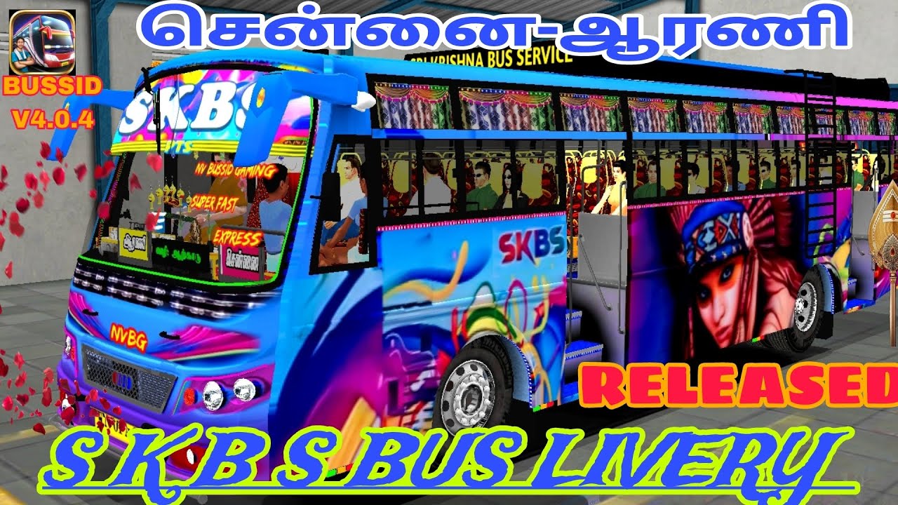 🎀😍 S K B S BUS LIVERY RELEASED😍TN PRIVATE BUS // SKM BUS MOD# ...