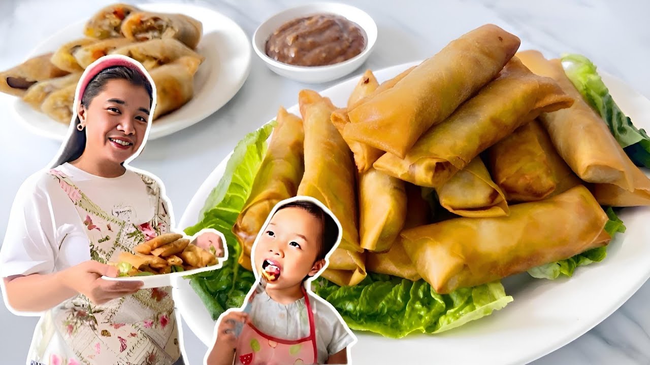 Resepi Popiah Sayur Rangup Dengan Sos Kacang / Popia / Fresh Spring ...