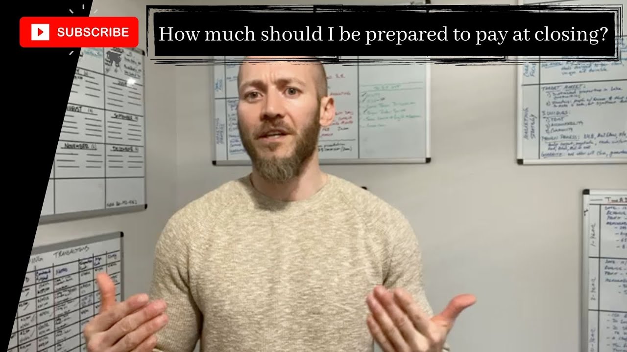How much should I be prepared to pay at closing? - YouTube