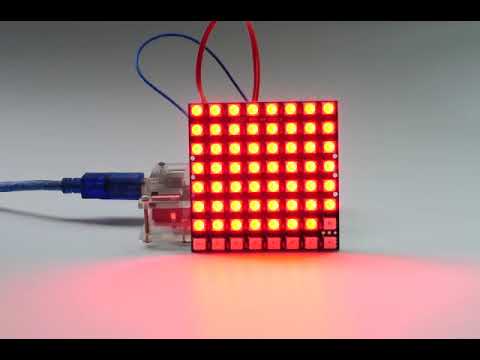 8x8 neopixel matrix - YouTube