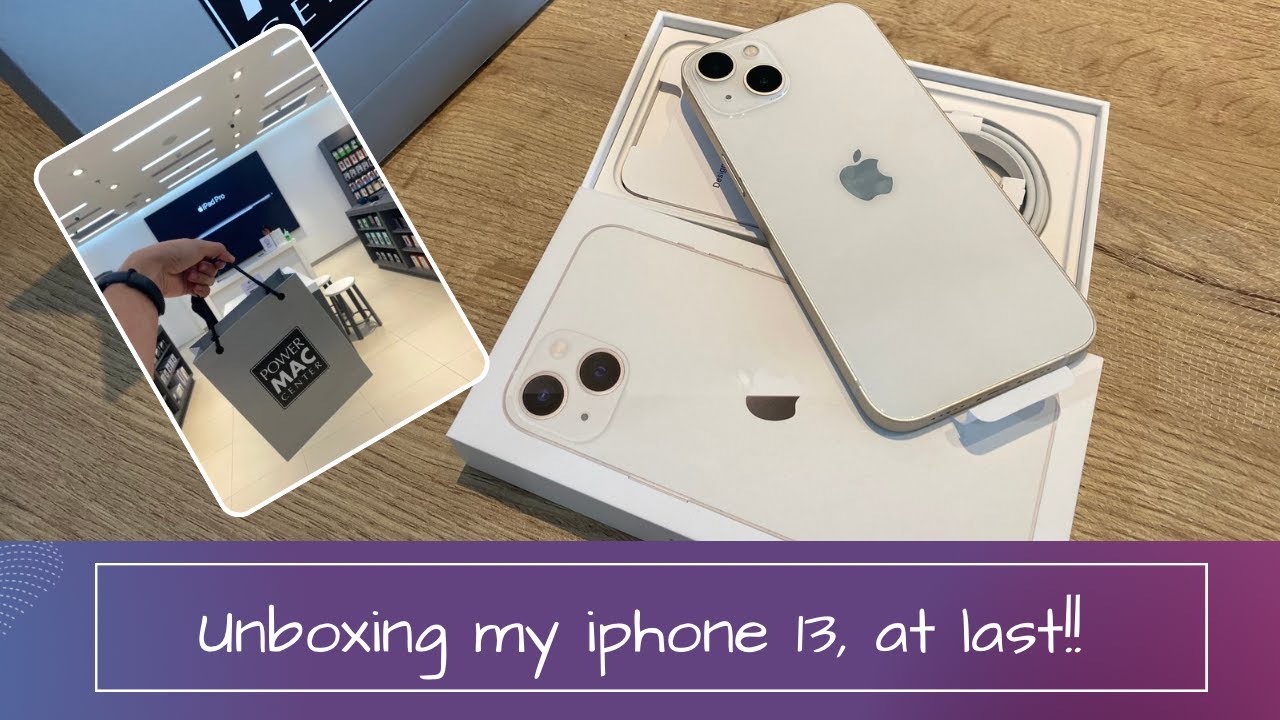 Unboxing my iPhone 13 (Starlight) - YouTube