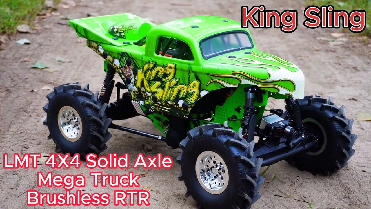 LMT 4X4 Solid Axle Mega Truck Brushless RTR - King Sling | RC car | RC ...