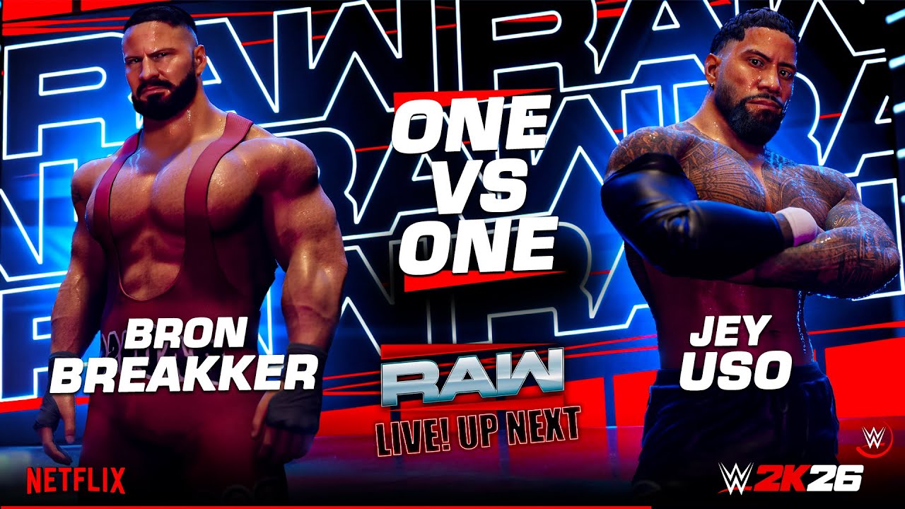 WWE 2K26: Jey Uso vs Bron Breakker Gameplay Notion! - YouTube