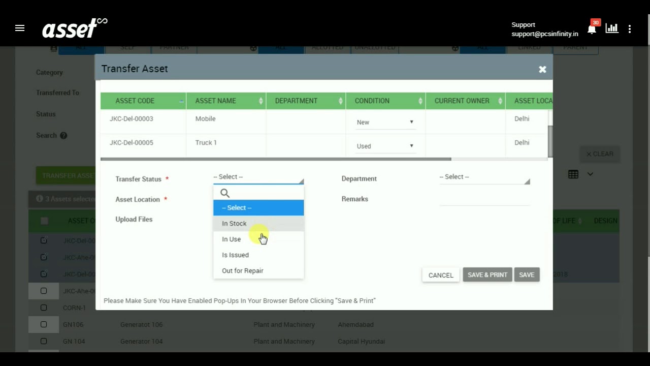 Transferring Asset - YouTube