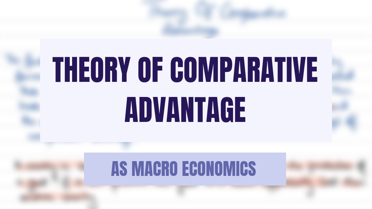 Theory Of Comparative Advantage - YouTube