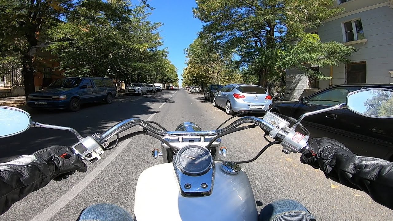 Riding a motorcycle Honda Shadow Aero 750 #5 || Day riding - YouTube