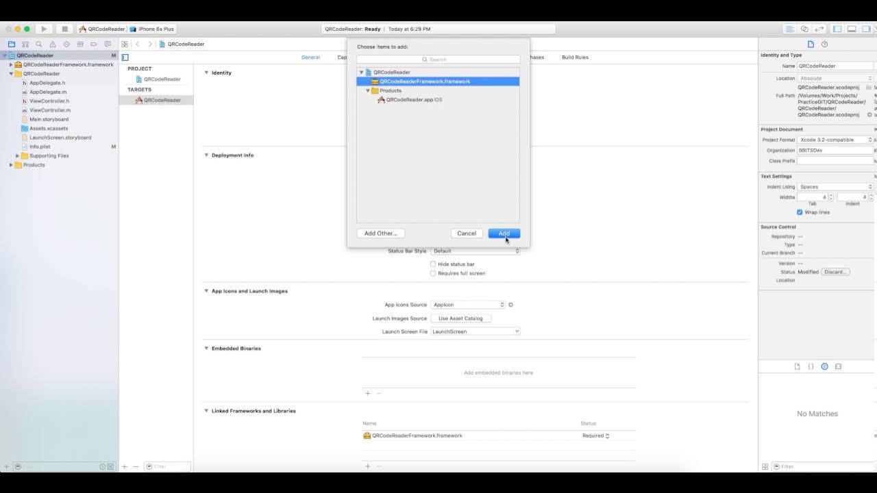 Embedded Binaries Xcode | Add Framework | Add Binaries | binary xcode | Embedded | Framework ...