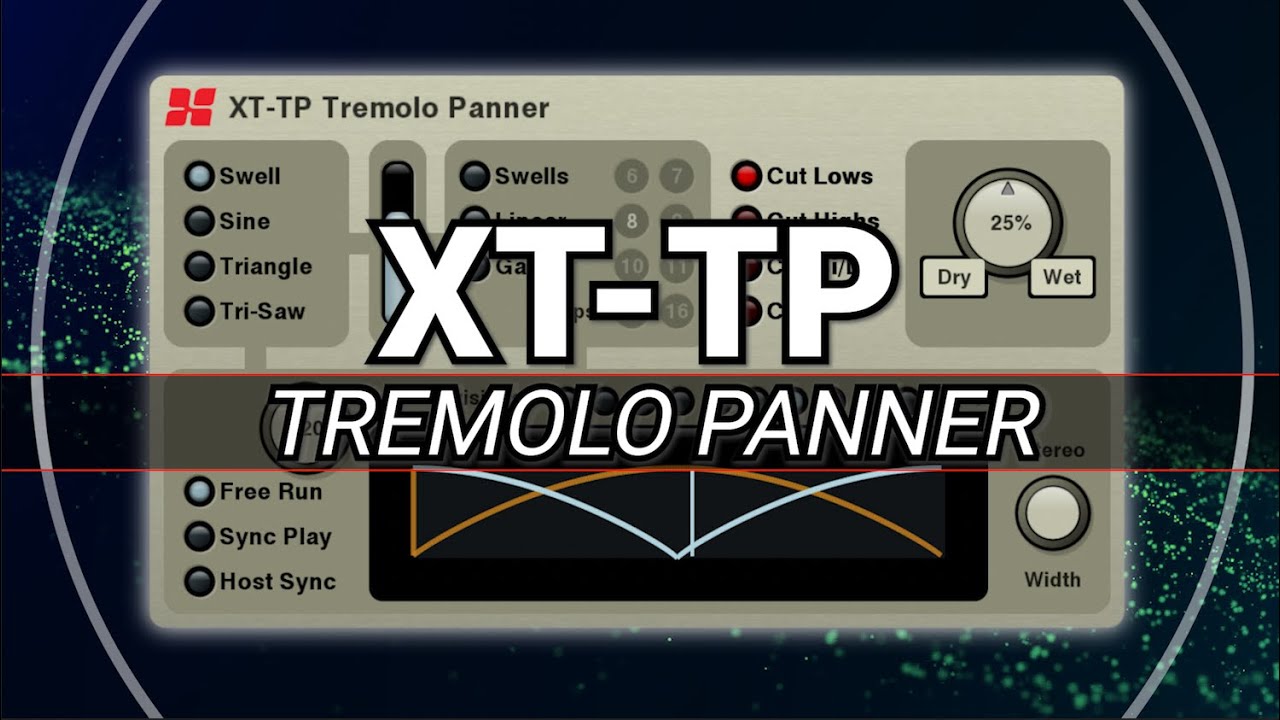 XT-TP Tremolo Panner Plugin (video by brand ambassador Russell Cottier ...