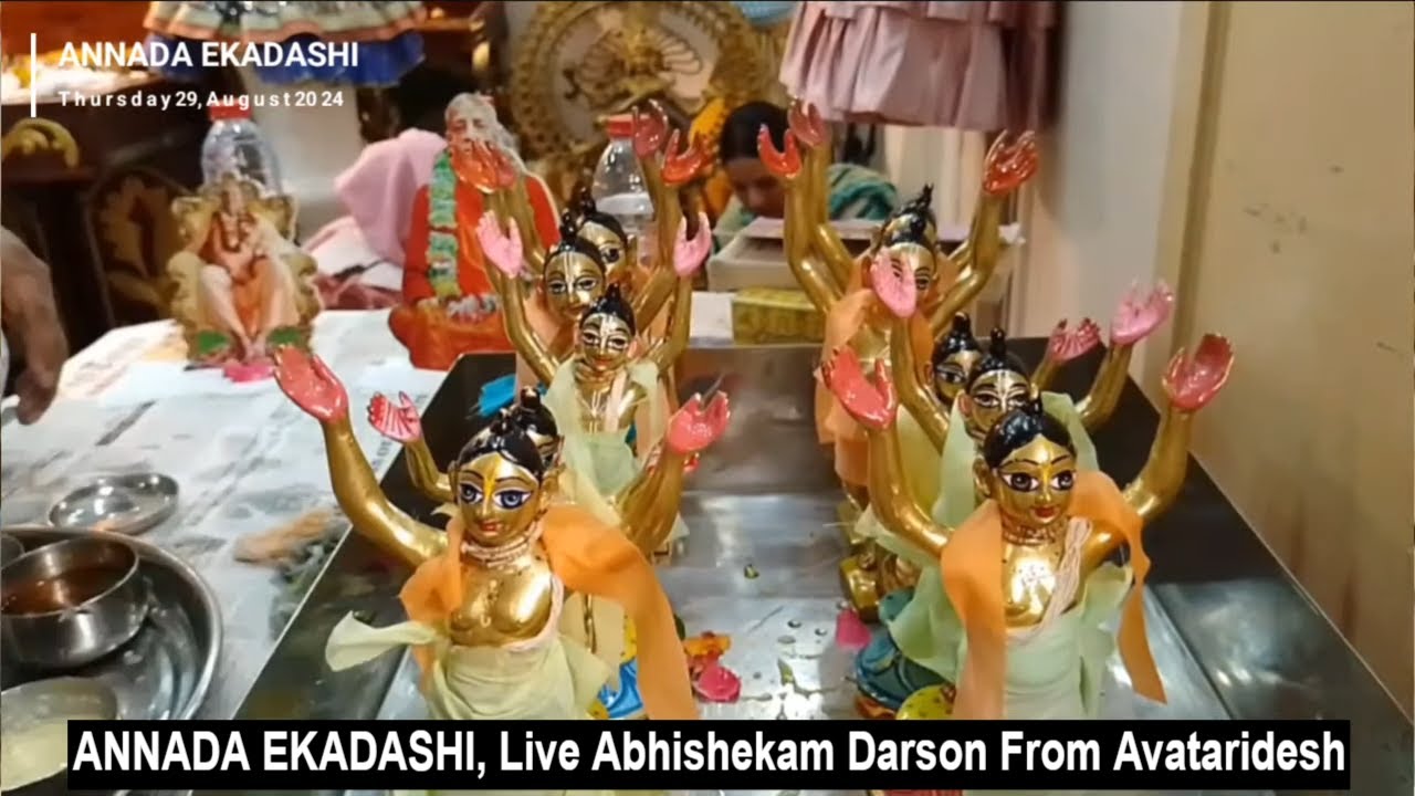 ANNADA EKADASHI, Live Abhishekam Darson from Sri Radha Madhava Namhatta ...