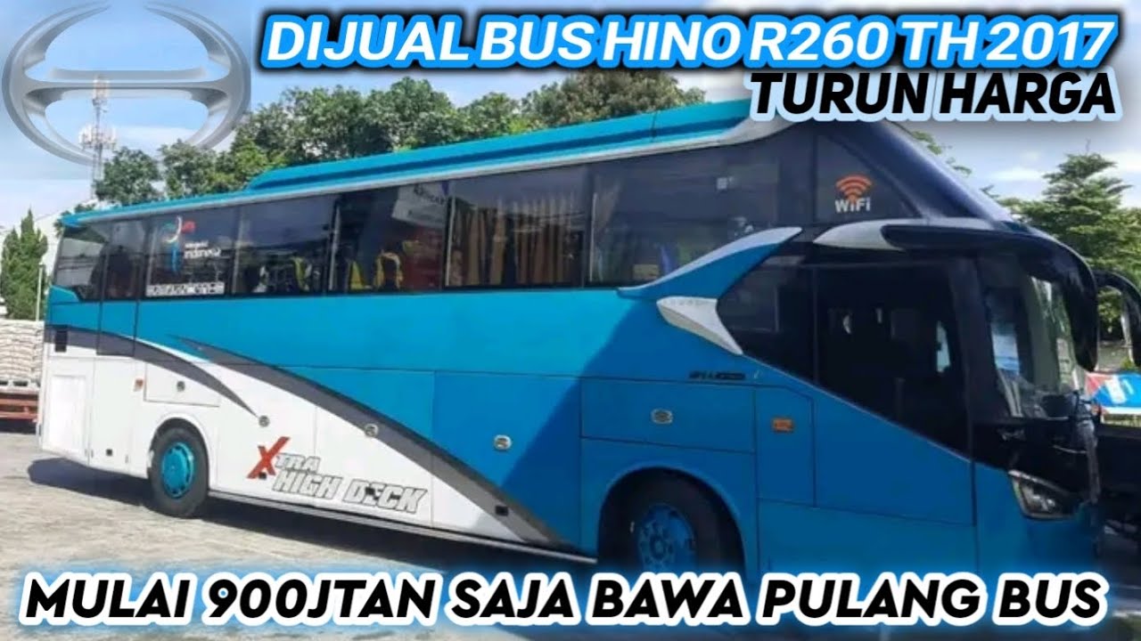 DIJUAL BUS HINO R260 TH 2017, HANYA 900JTAN BAWA PULANG BUS 😱😱 - YouTube