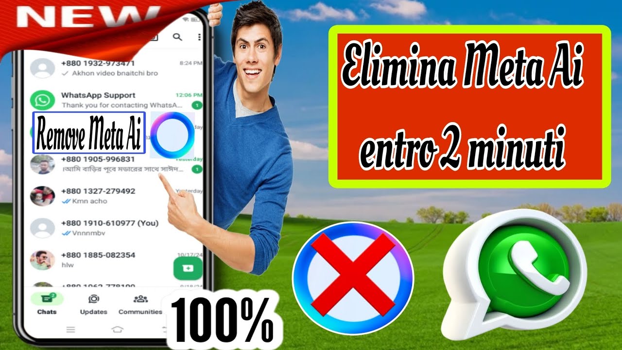 Come disattivare Meta Al in WhatsApp | Rimuovi Meta Al | Ultimo tutorial del 2024 | Android e ...