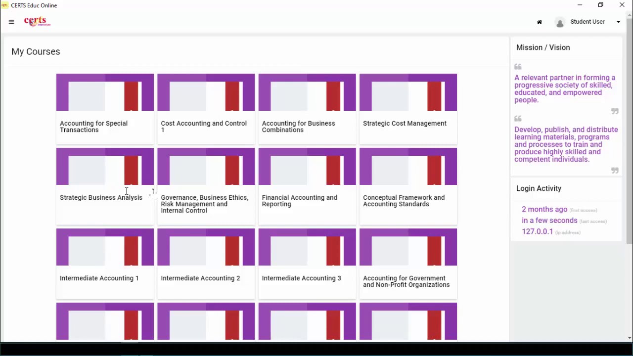 Using the Student Module - YouTube